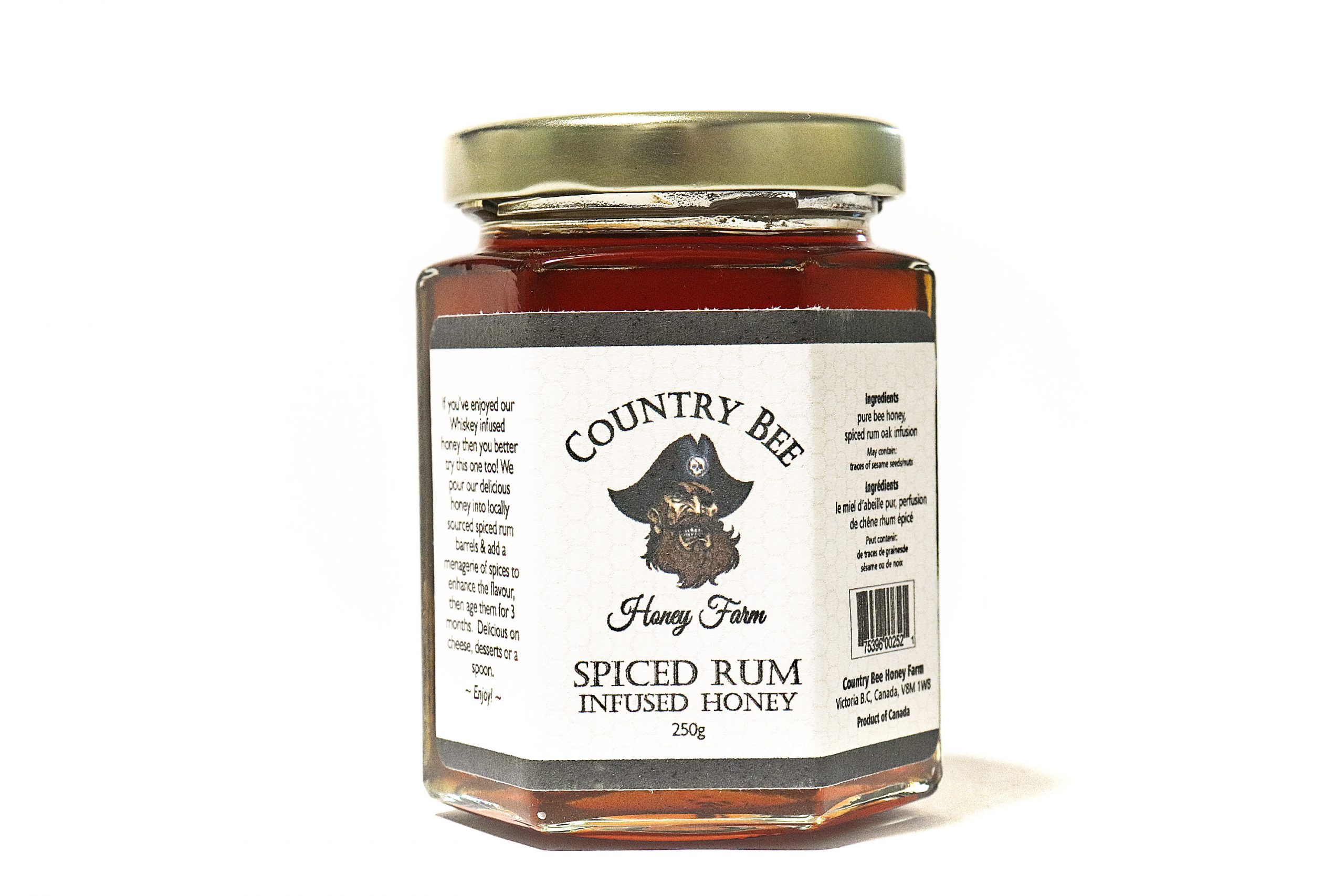 Spiced Rum Infused Honey - Country Bee Honey Farm